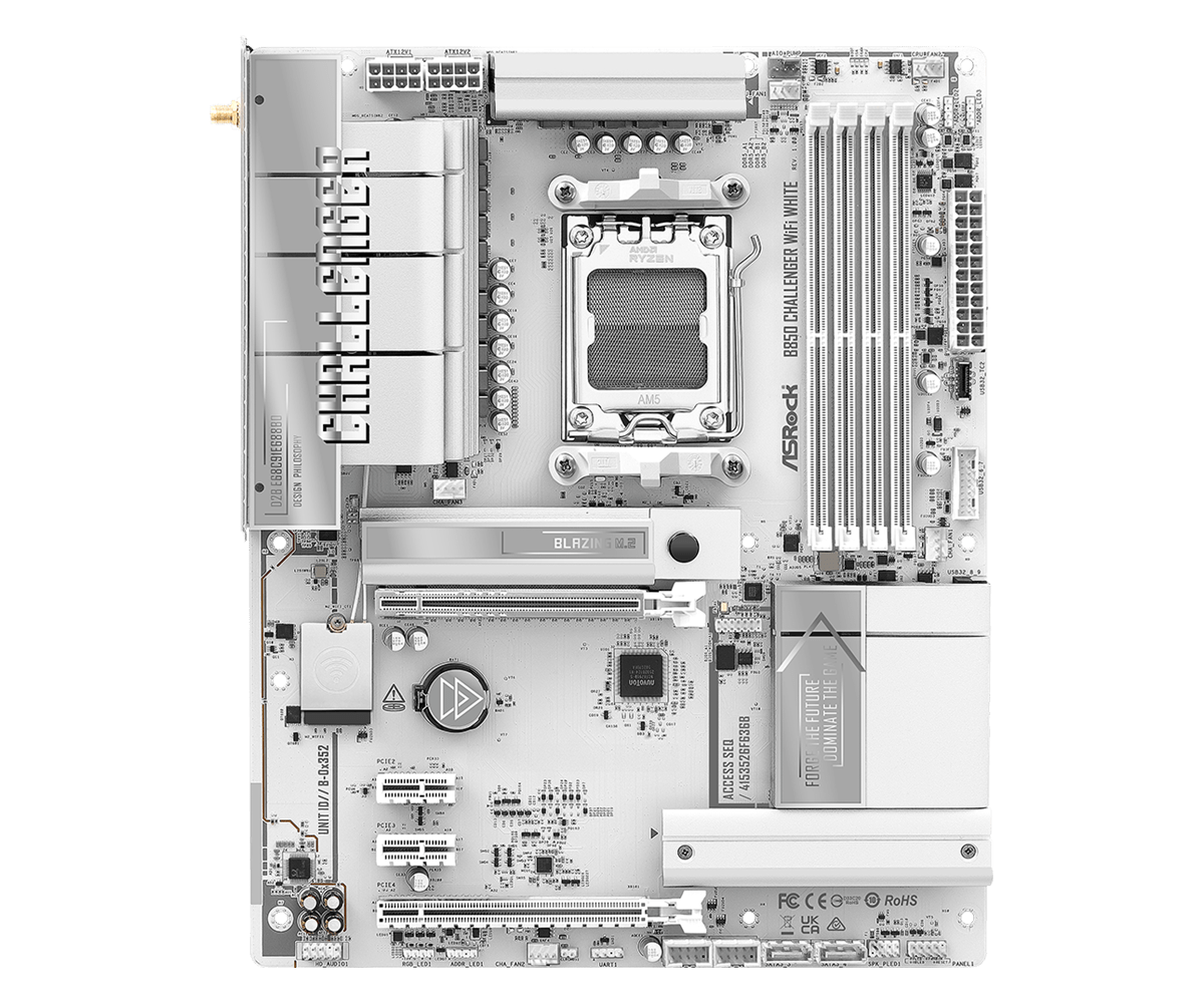 ASRock > B850 Challenger WiFi White